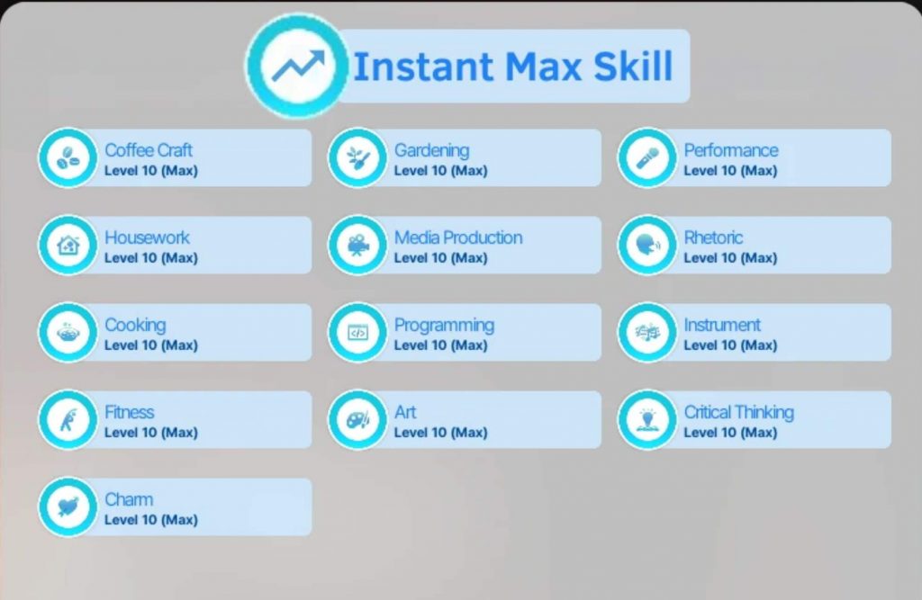 Instant Max Skill (From 0 to 10) v1.0 | InZOI Mod